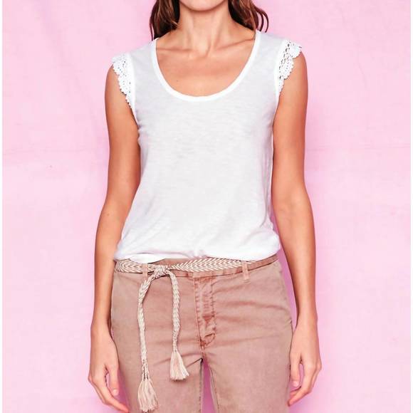 Sundry | Tops | New Sundry Tank With Crochet In White | Poshmark